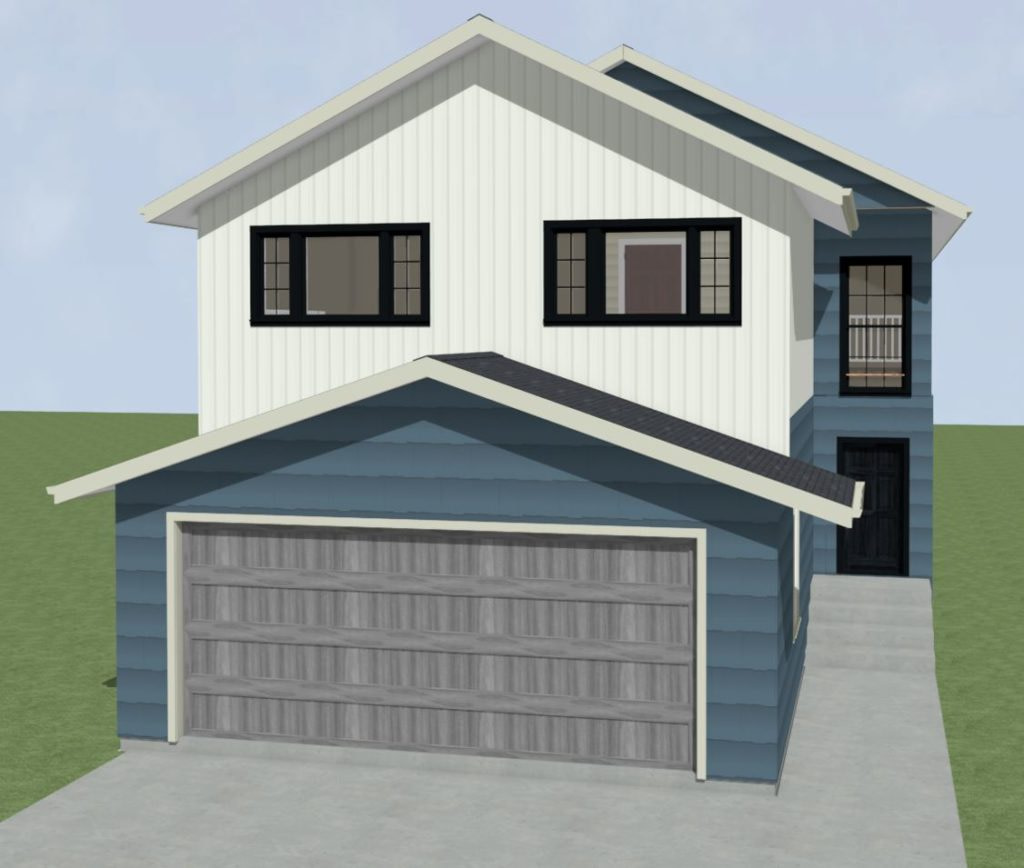 Single-family-home-with-attached-garage - Urban Sky Developments